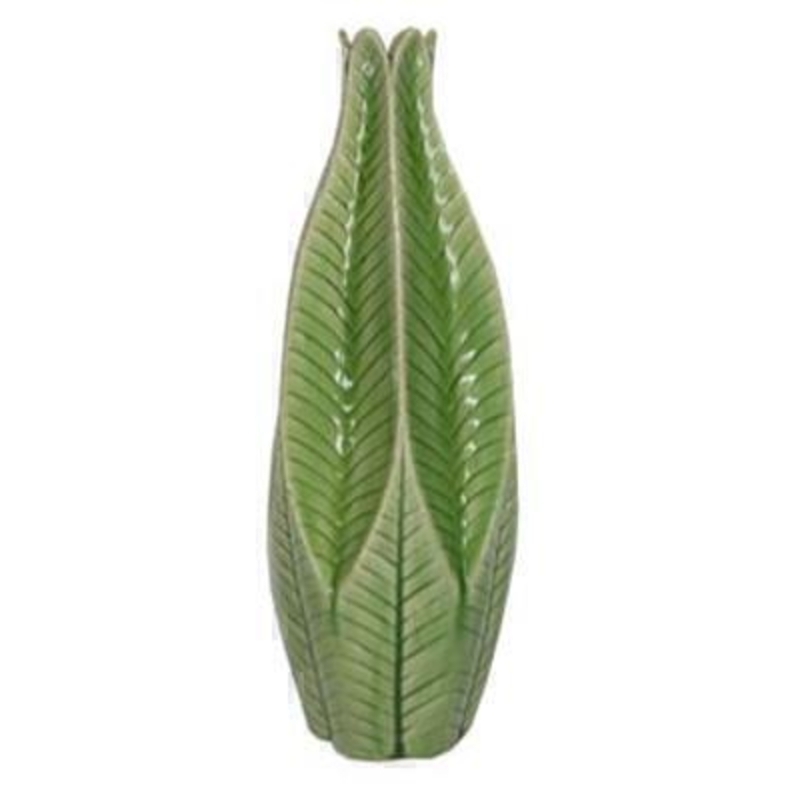 Large Green Leaf Vase by Gisela Graham: Gifts Liverpool, Florist L18 ...