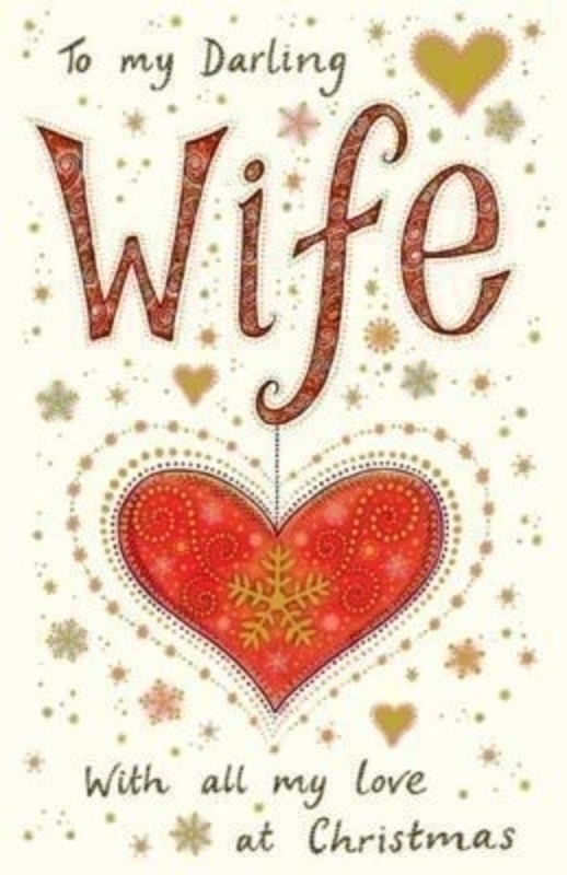 Wife Christmas Card - Heart by Paper Rose \ Gifts Liverpool, Florist ...
