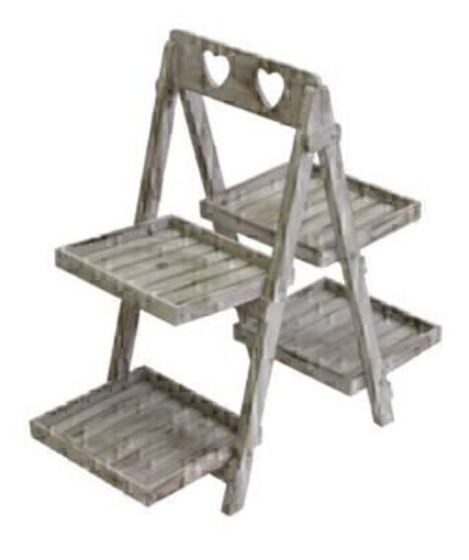 Wood Folding Display Shelf Unit - by Gisela Graham \ Gifts Liverpool ...